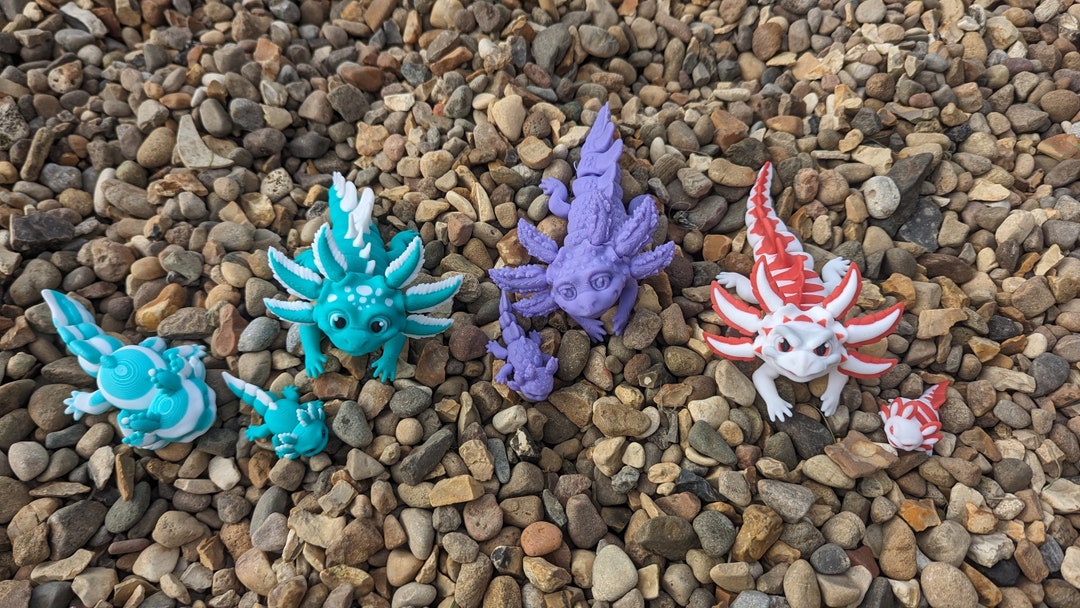 Axolotl Articulated Figures Cute Animals - Etsy