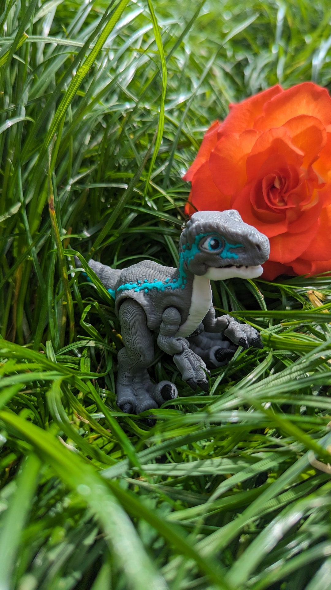 Super Cute Raptor Articulated Dinosaur - Etsy