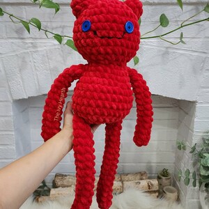 Large Red Hambo Plush | Crochet Hambo Adventure Toy| Cartoon ...