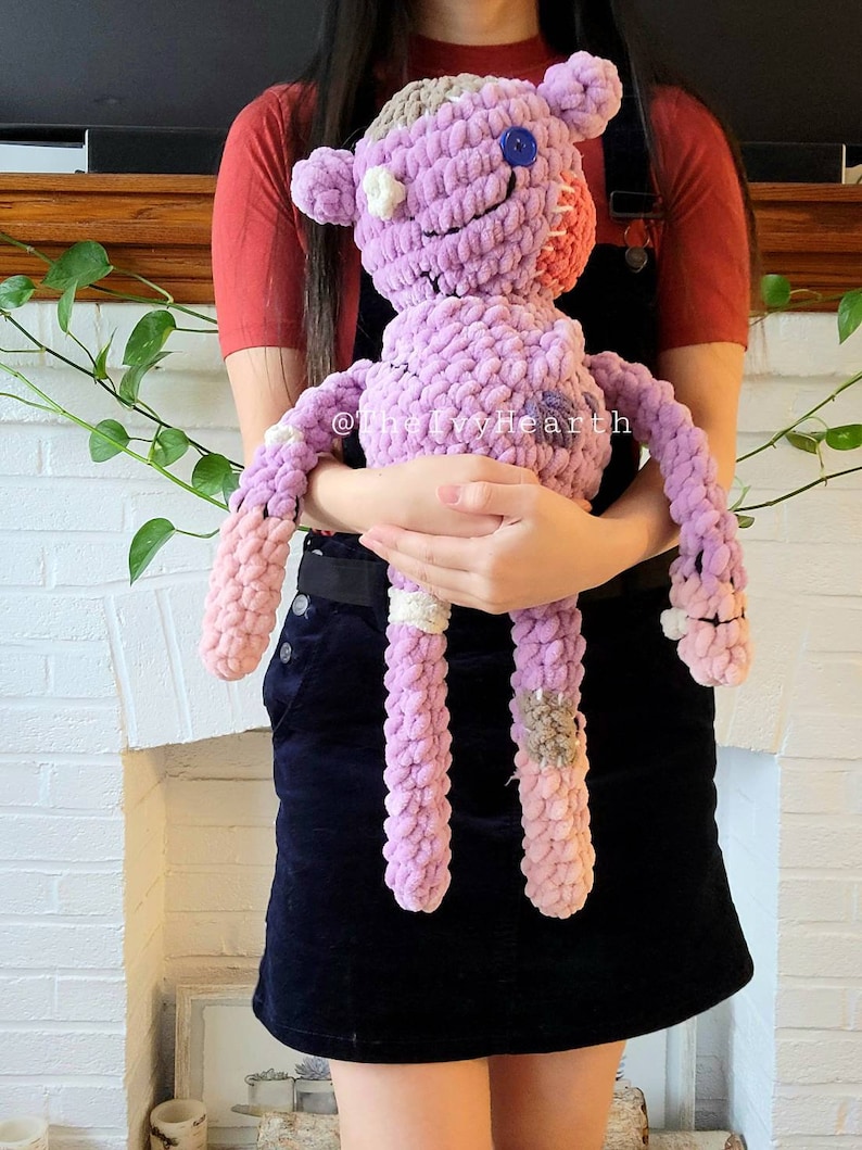 Large Hambo Plush Crochet Hambo Adventure Toy Cartoon - Etsy