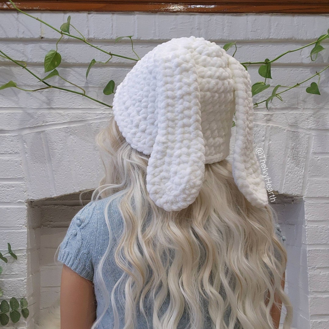 Crochet Bunny Bucket Hat | Bunny Ear Hat | Rabbit Ear Hat | Handmade ...