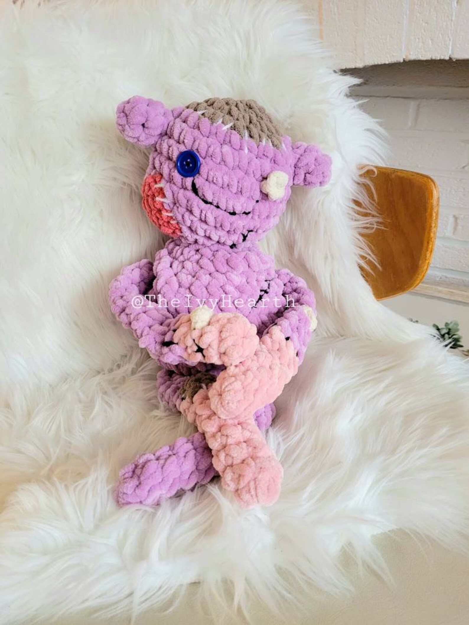 Large Hambo Plush Crochet Hambo Adventure Toy Cartoon - Etsy