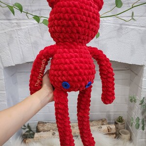 Large Red Hambo Plush | Crochet Hambo Adventure Toy| Cartoon ...
