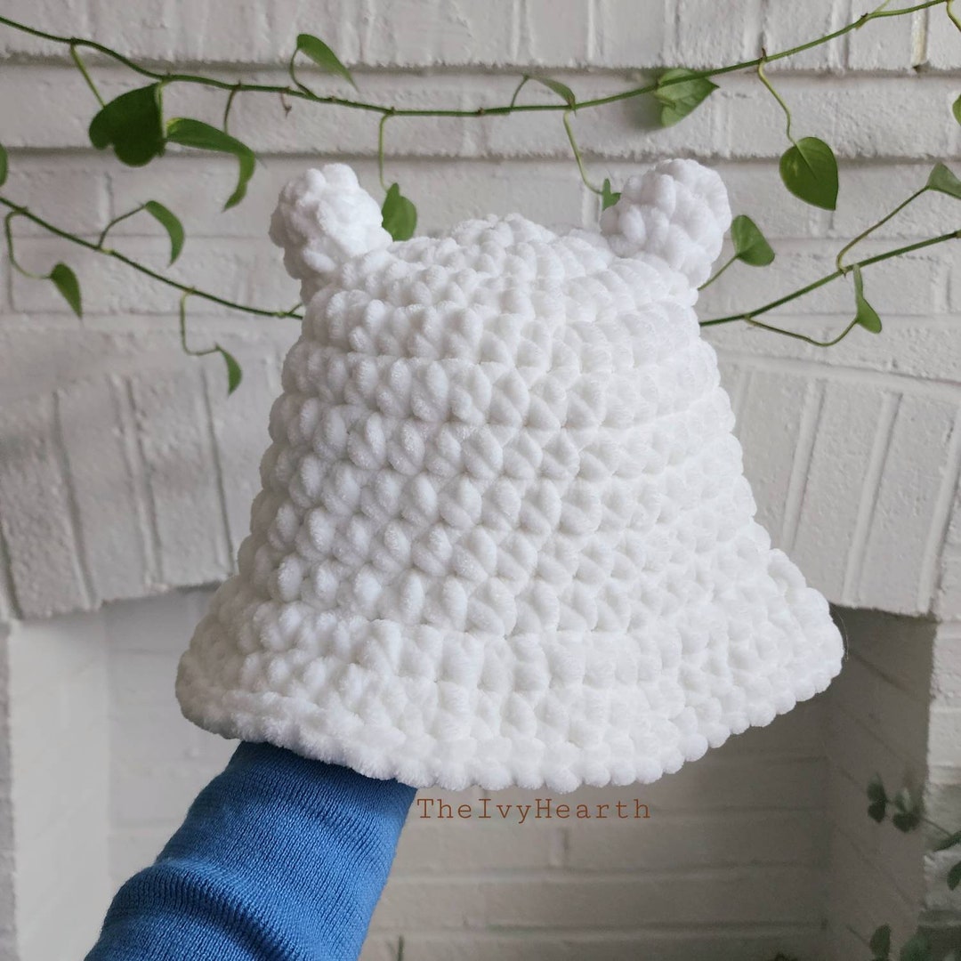 Crochet Finn Bucket Hat: Handmade Bear Hat - Etsy