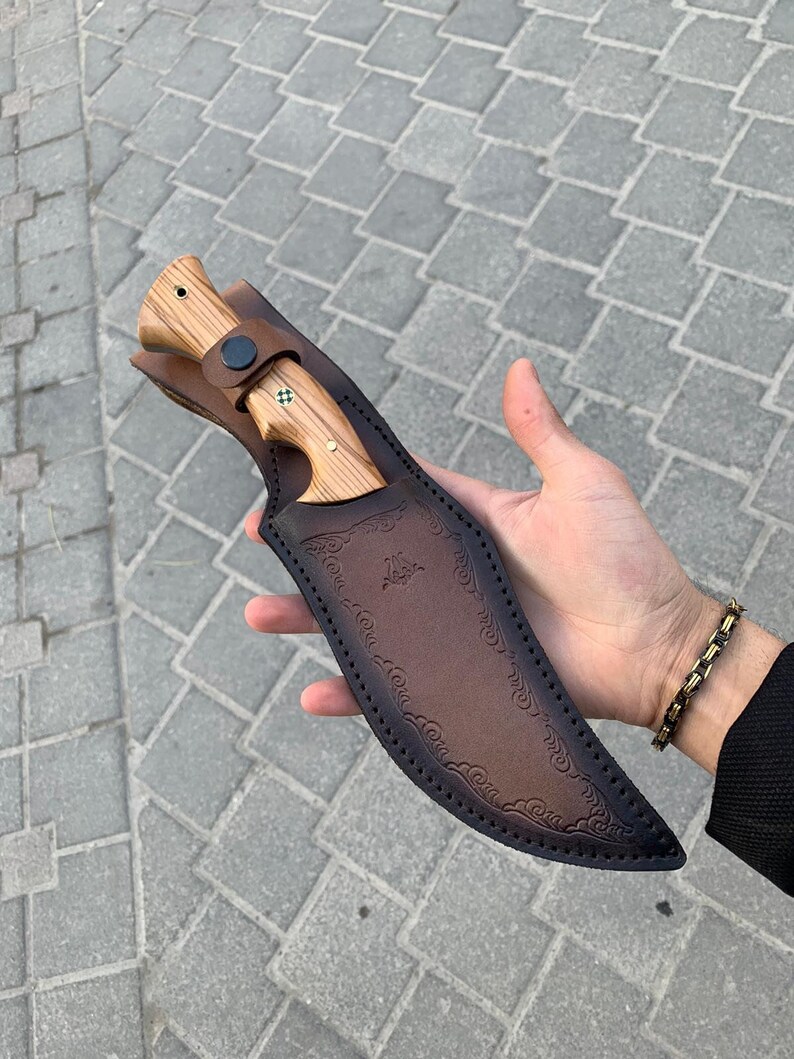 Camping Knife Custom Handmade Handcrafted Hunting Knife Walnut - Etsy