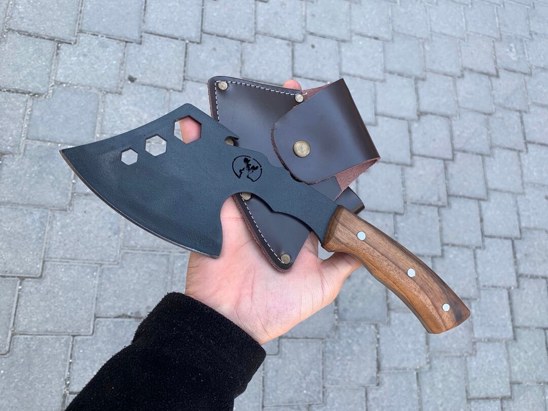 Personalized Hunting Hatchet, Walnut Handle, Survival Tool, Camping ...