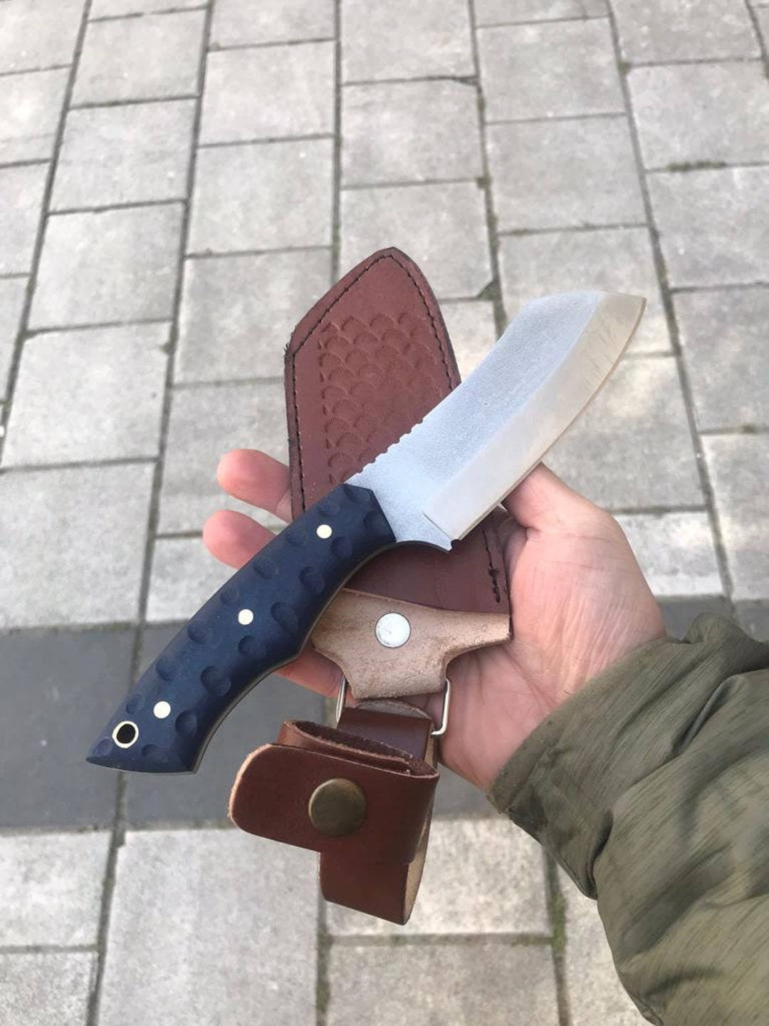 Camping Knife Custom Handmade Handcrafted Hunting Knife Walnut Wood ...