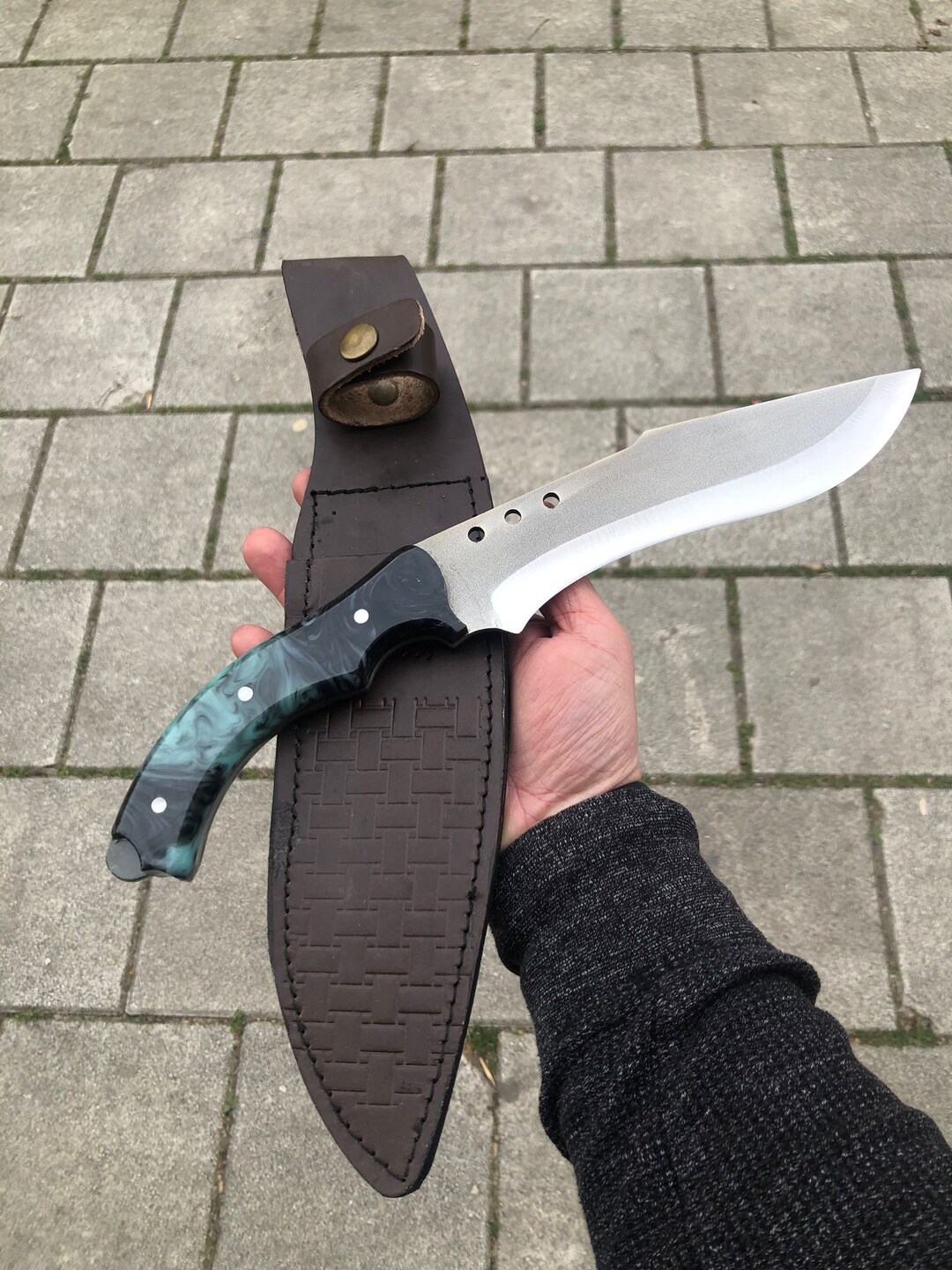 Hunting Knife, Fixed Blade Knife, Hand Made Knives Gifts for Men ...