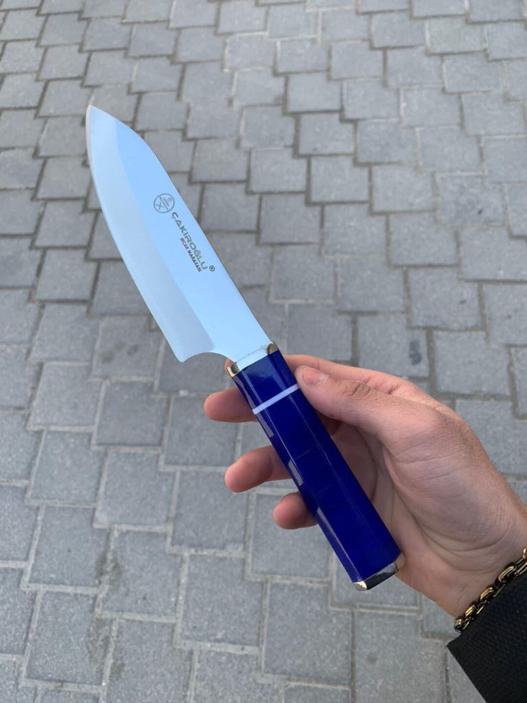 Custom Chef Knife With Elegant Mica Handle, Personalized Kitchen Gift ...