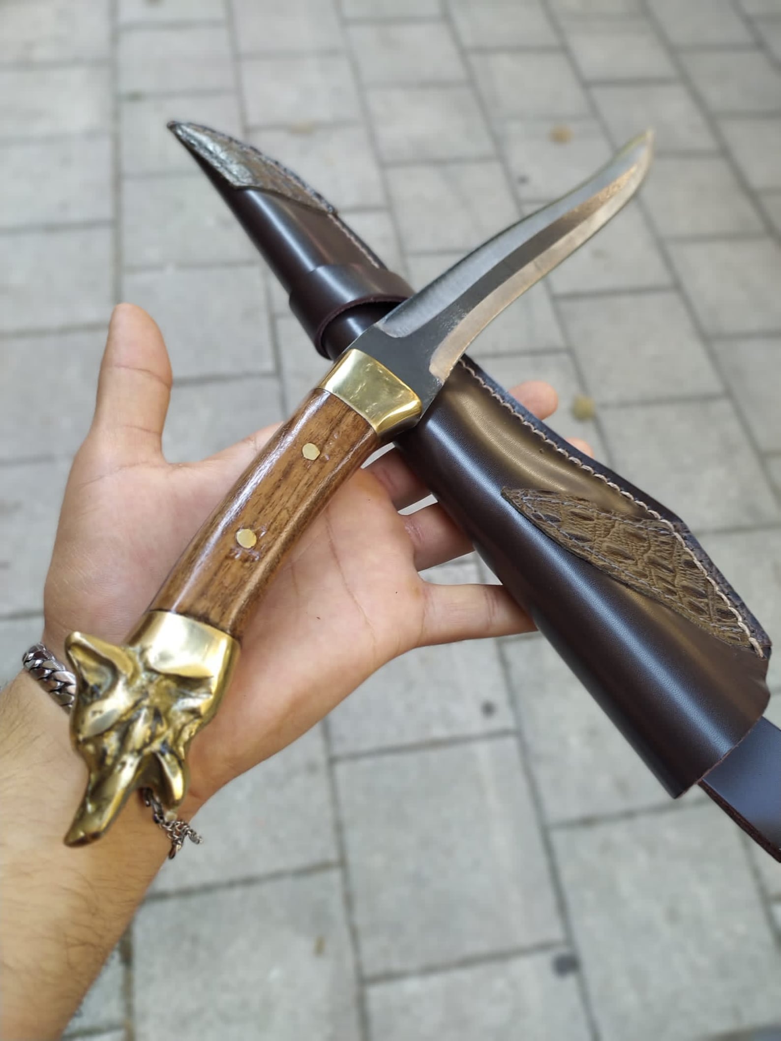 Wolf Head Handle Machete Custom Colletible Hunting Knife - Etsy