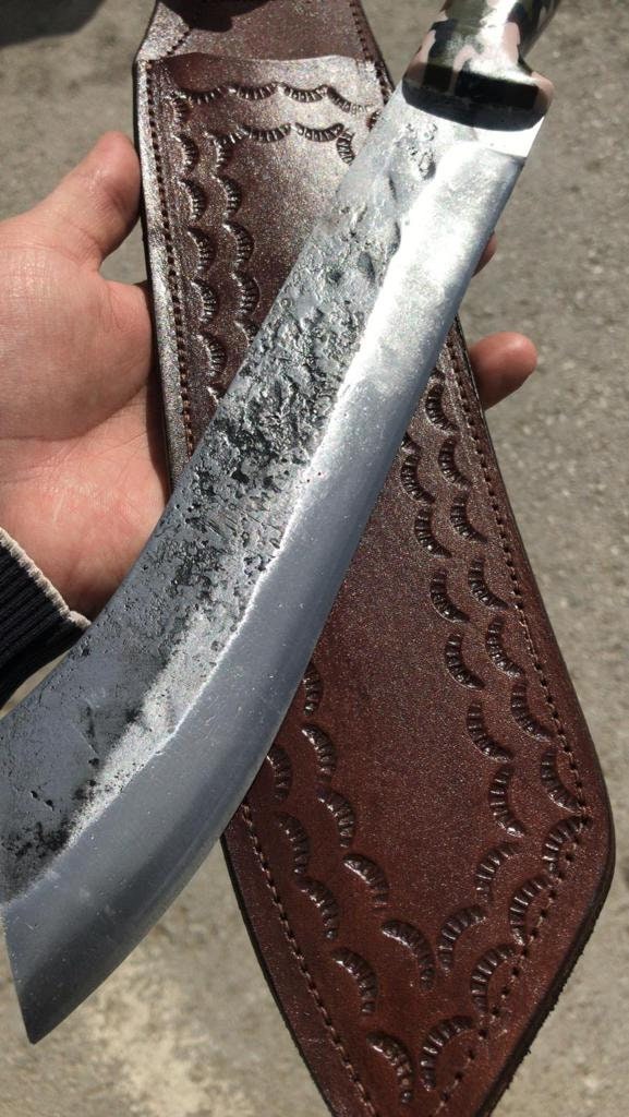 Custom Handcrafted Machete Hand Forged 5160 Spring Steel with | Etsy