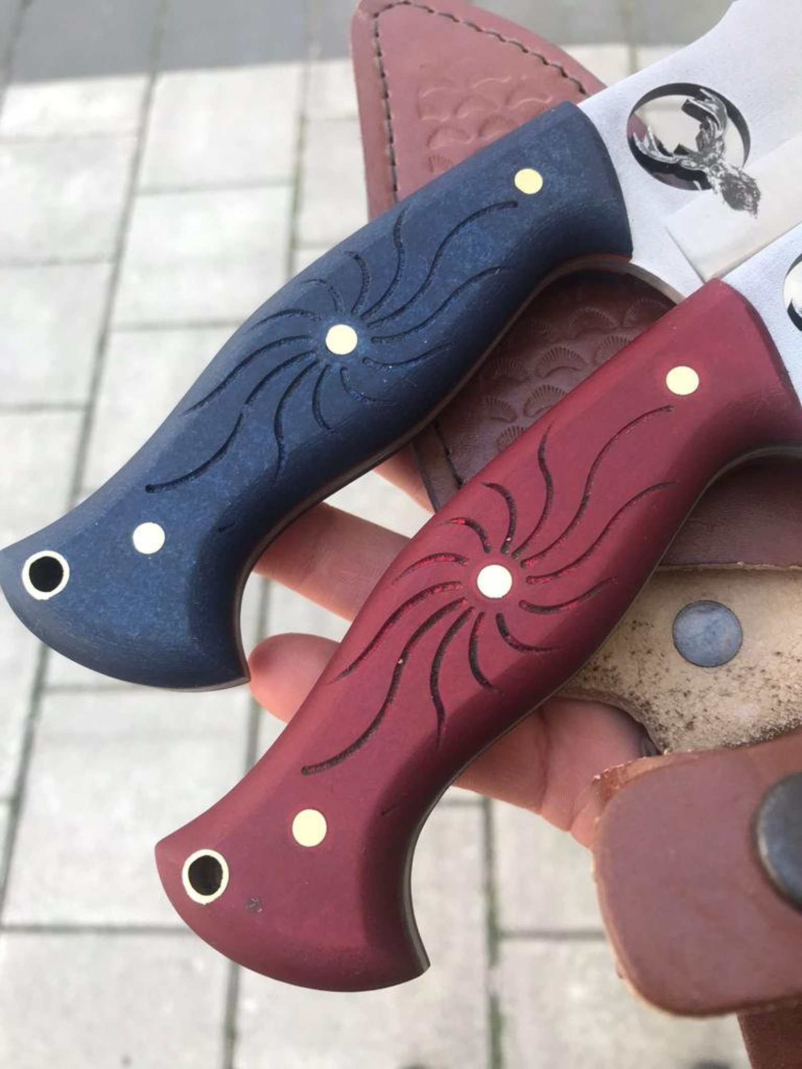 Camping Knife Custom Handmade Handcrafted Hunting Knife Mica | Etsy