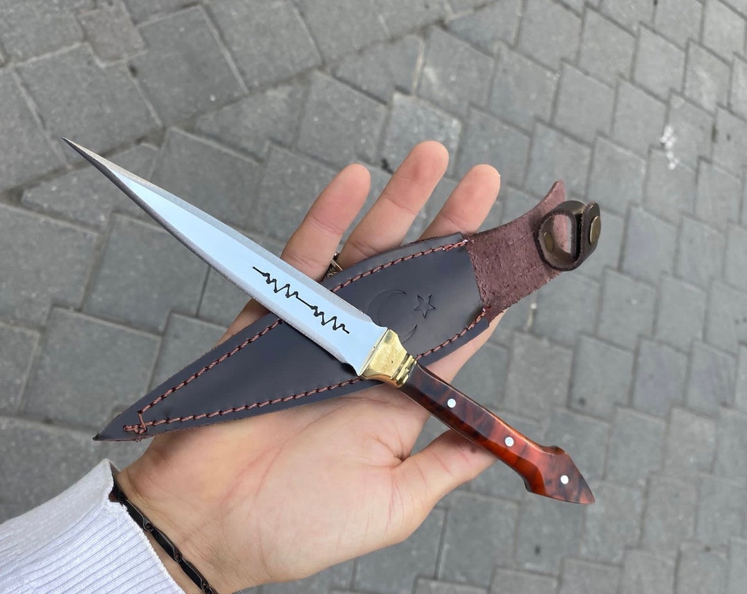 Double Edged Camping Knife Custom Handmade Hunting Survival Tool - Etsy