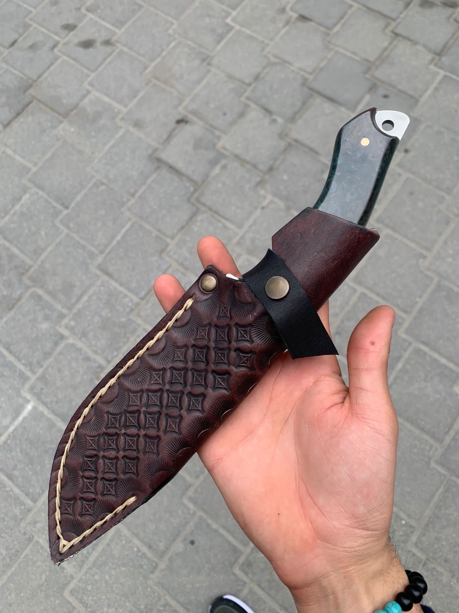 Full Tang Colorful Handcrafted Custom Hunting Knife with | Etsy