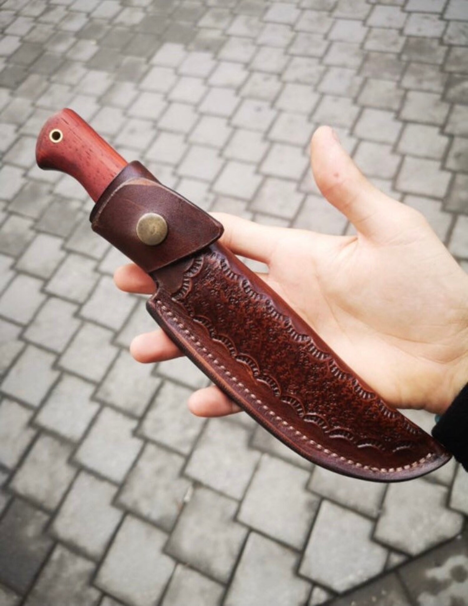 Camping Knife Custom Handmade Handcrafted Hunting Knife Walnut | Etsy