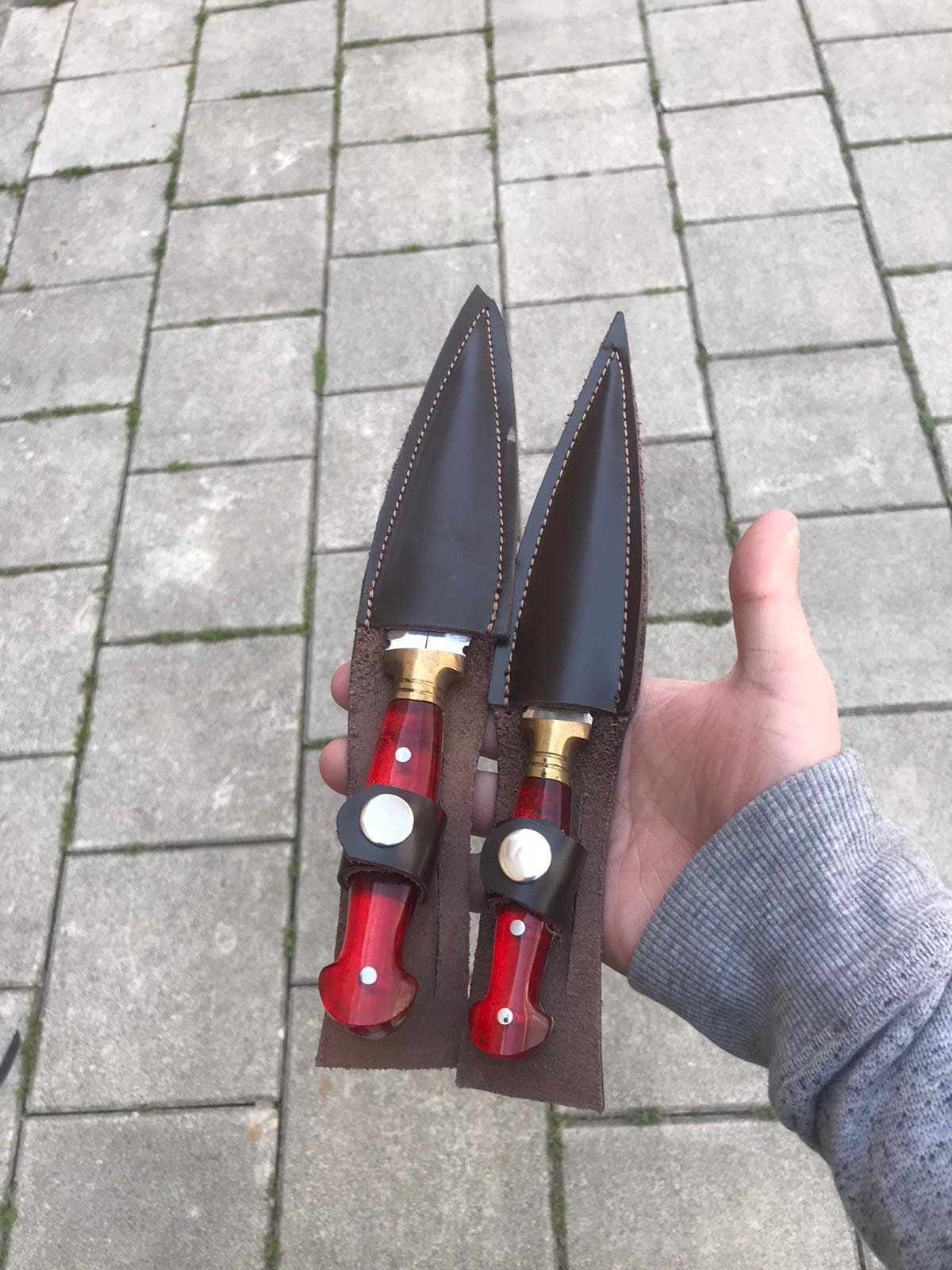 Double Edged Dagger Knife Forged Custom Handmade Hand Forged - Etsy