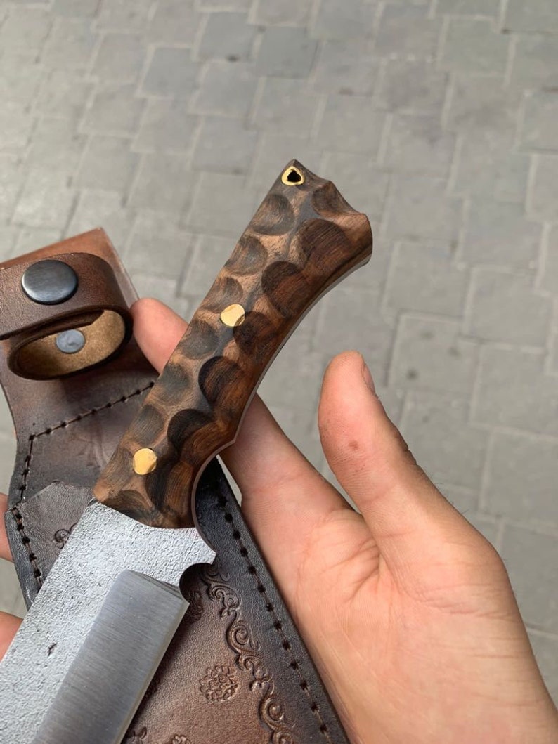 Custom Handcrafted Hunting Knife Walnut Wood Engraved Handle - Etsy