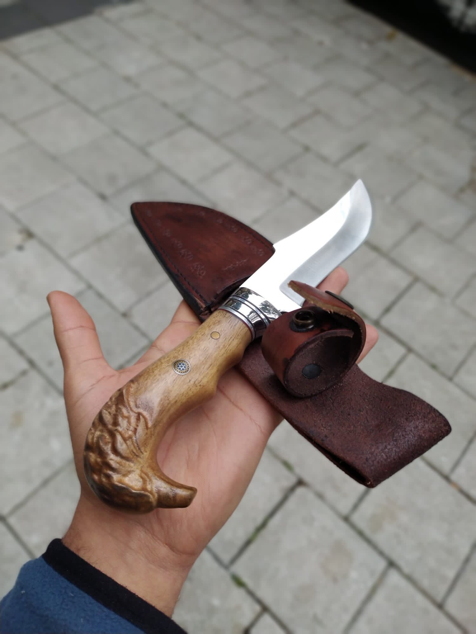 Custom Handcrafted Unique Hunting Knife Eagle Handle Handmade | Etsy