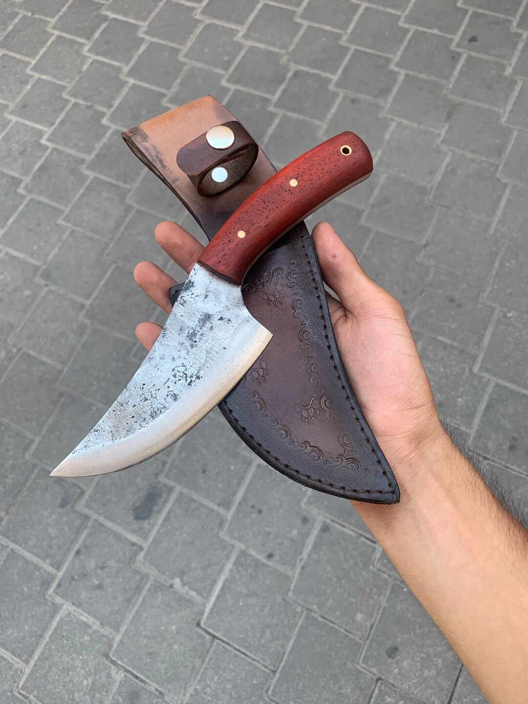 Camping Knife Custom Handmade Handcrafted Hunting Knife - Etsy