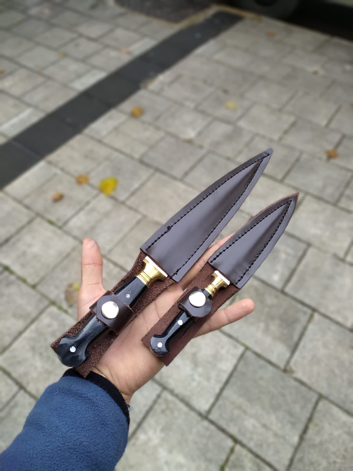 Double Edged Dagger Knife Forged Custom Handmade Hand Forged - Etsy