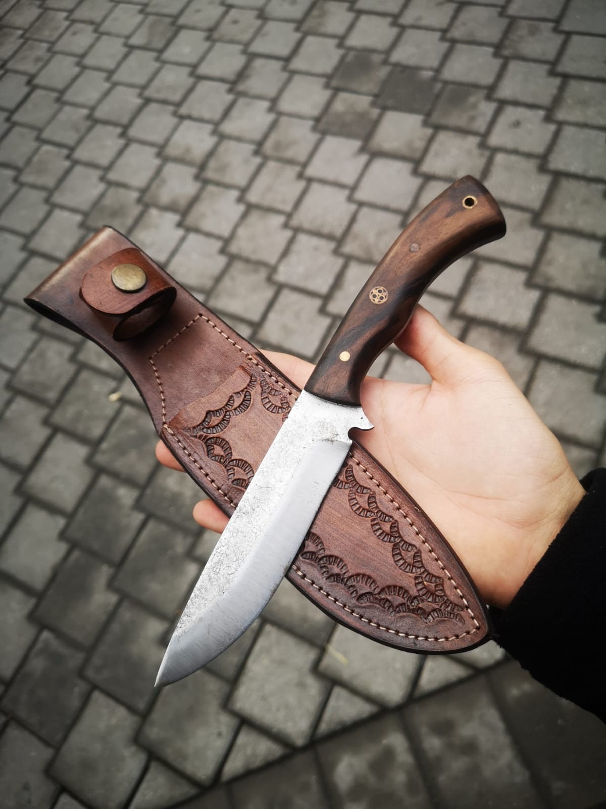 Camping Knife Custom Handmade Handcrafted Hunting Knife Walnut | Etsy