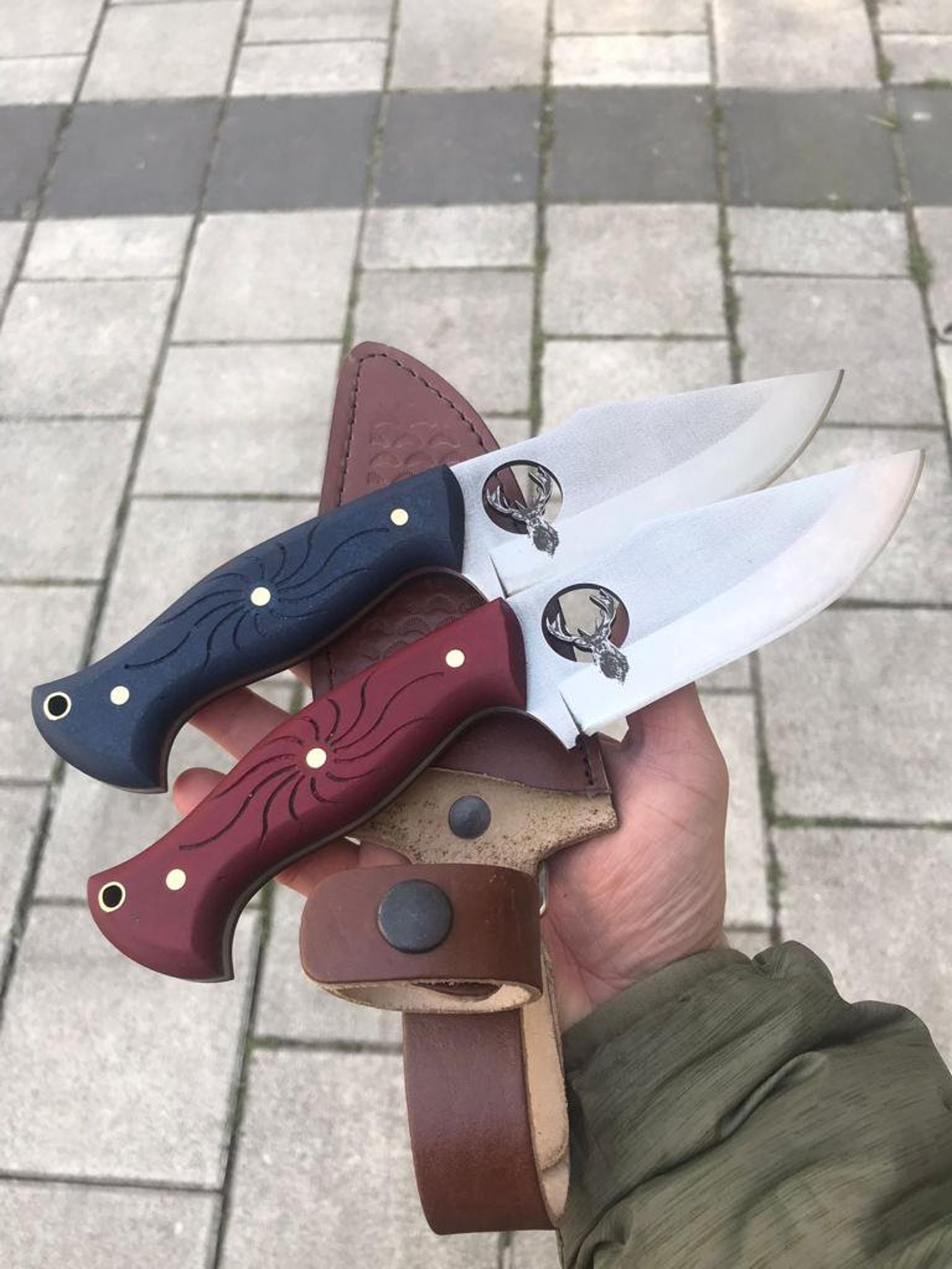 Camping Knife Custom Handmade Handcrafted Hunting Knife Mica | Etsy