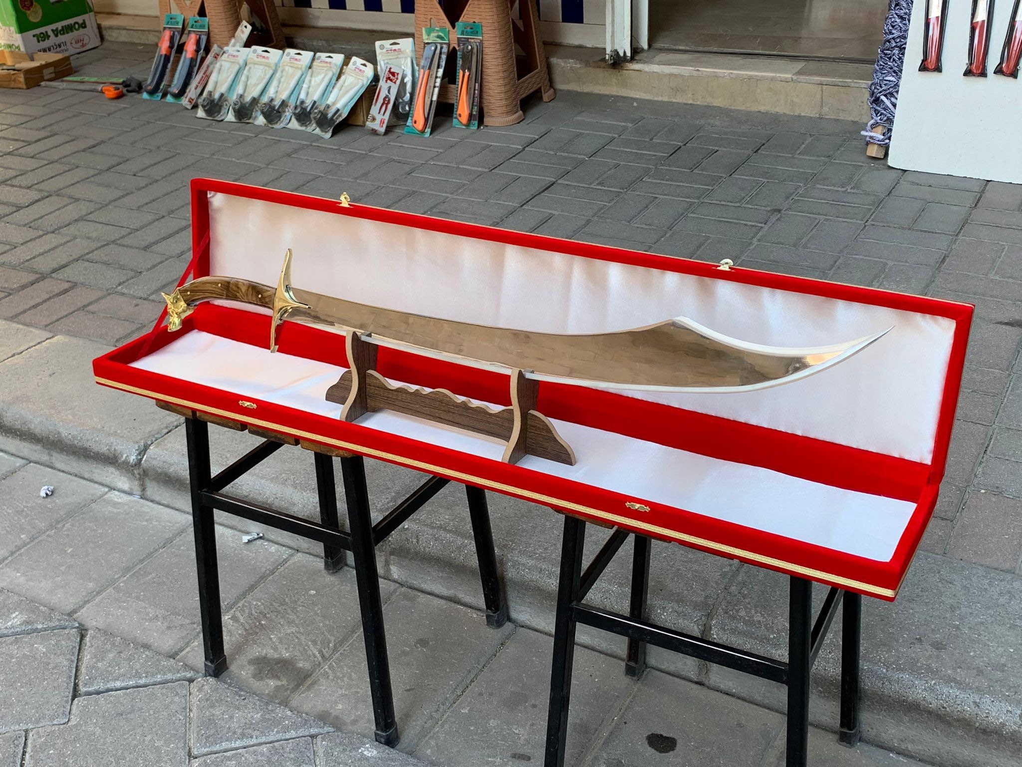 Custom Handmade Steel Sword Brass Guard Walnut Handle Wolf - Etsy