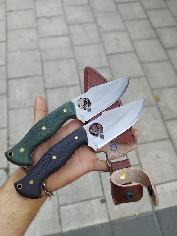 Camping Knife Custom Handmade Handcrafted Hunting Knife Mica - Etsy