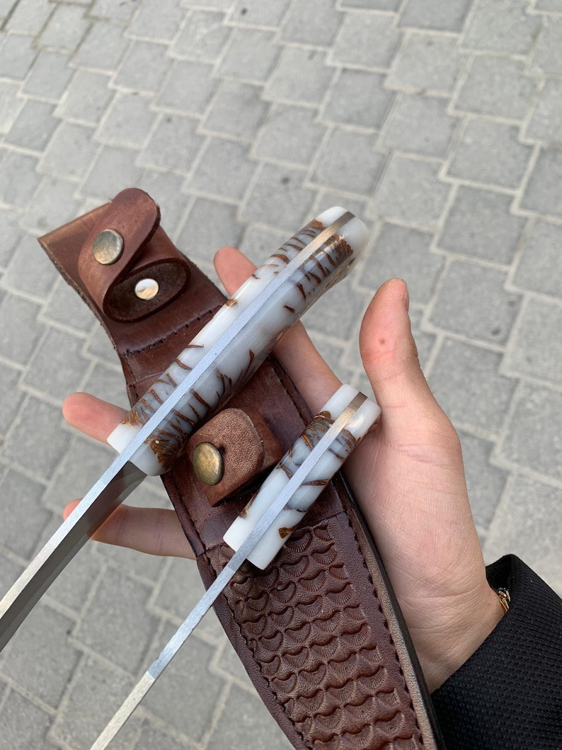 Two in One Handmade Custom Hunting Knife 4116 German Stainless - Etsy