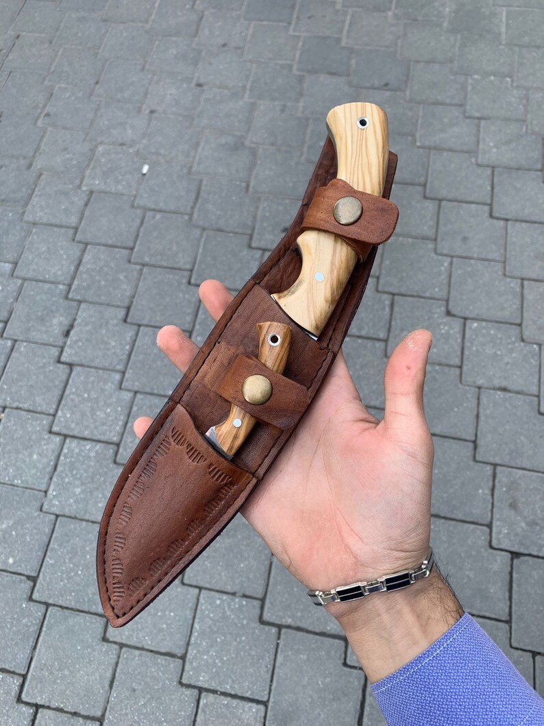 Two in One Handmade Custom Hunting Knife 4116 German Stainless - Etsy