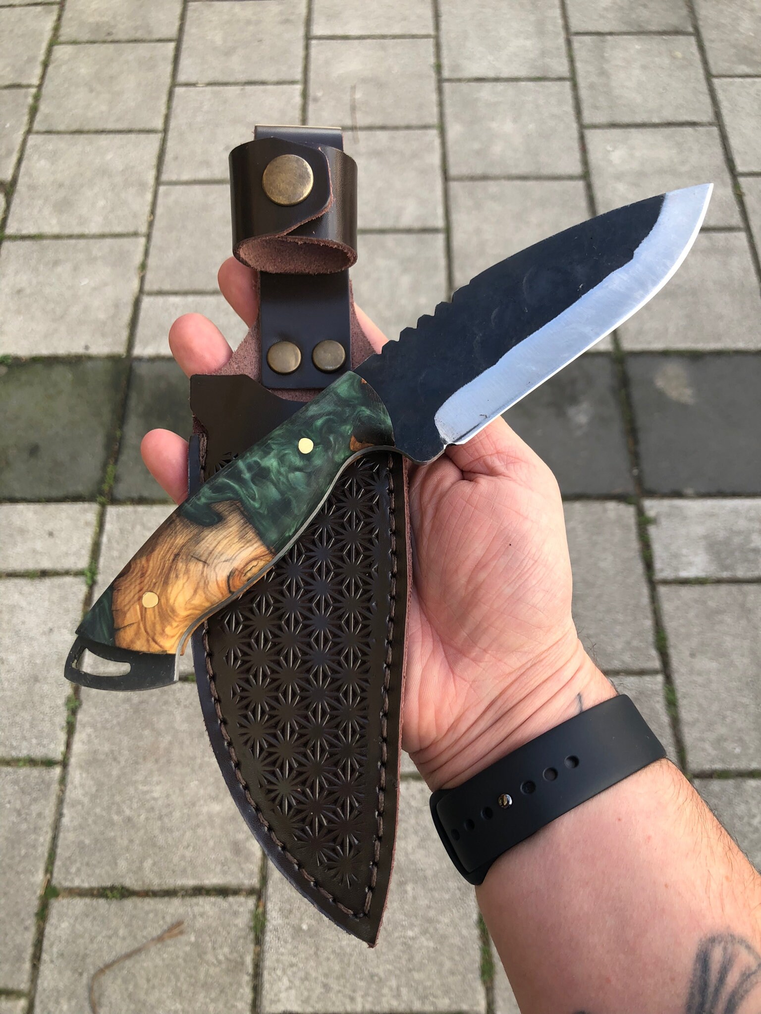 Handmade Custom Hunting Knife Hand-forged Carbon Steel Epoxy & - Etsy