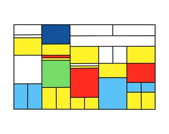Mondrian Style | Etsy