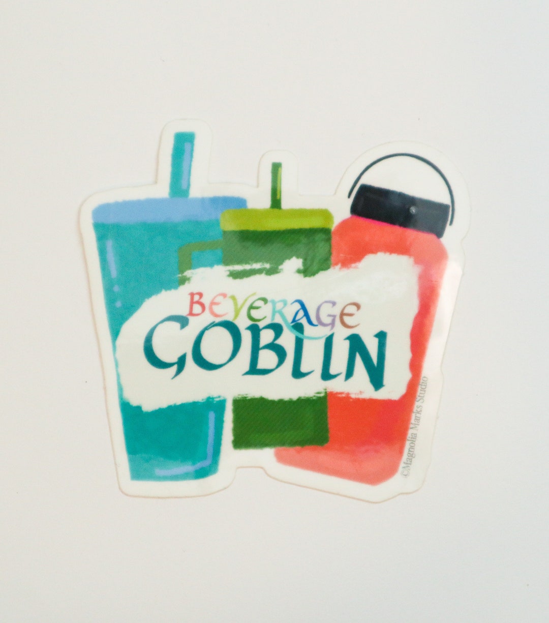 Beverage Goblin Sticker, Girl Dinner Cups, Funny Sticker for Best ...