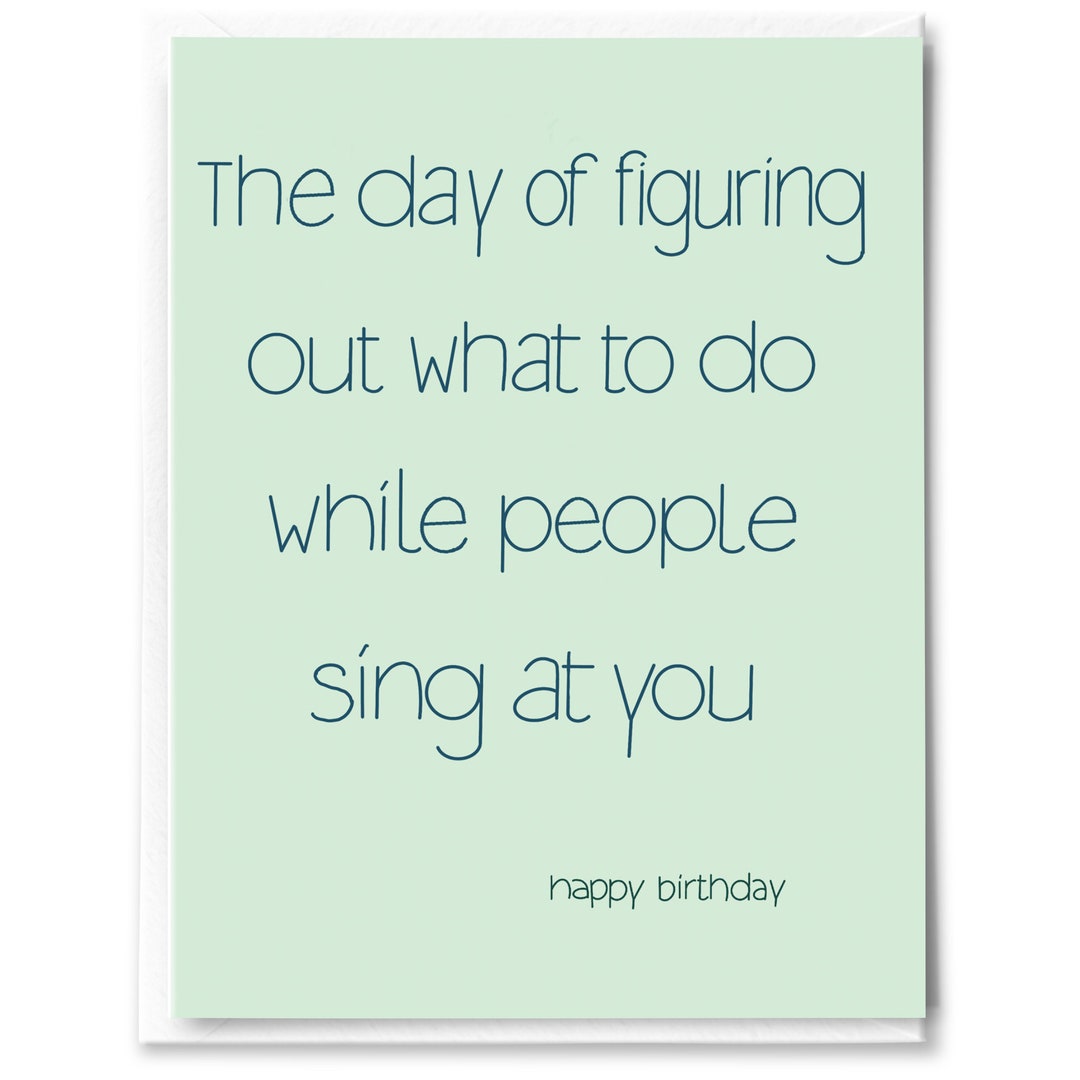 Awkward Birthday Card - Etsy