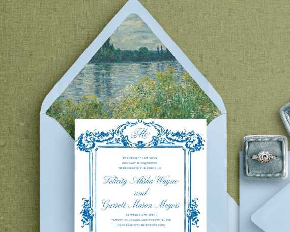 Custom Envelope Liner, Wedding Invitation Liner, Envelope Filler for ...