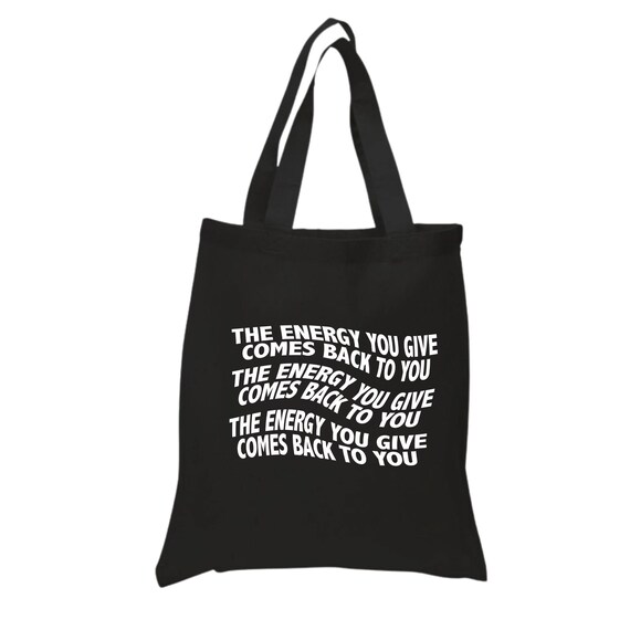 Energy Tote Bag Your Next Everyday Bag Sustainable and Eco - Etsy