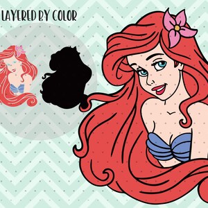 3pcs Ariel svg Ariel clipart Ariel Cut file little mermaid | Etsy