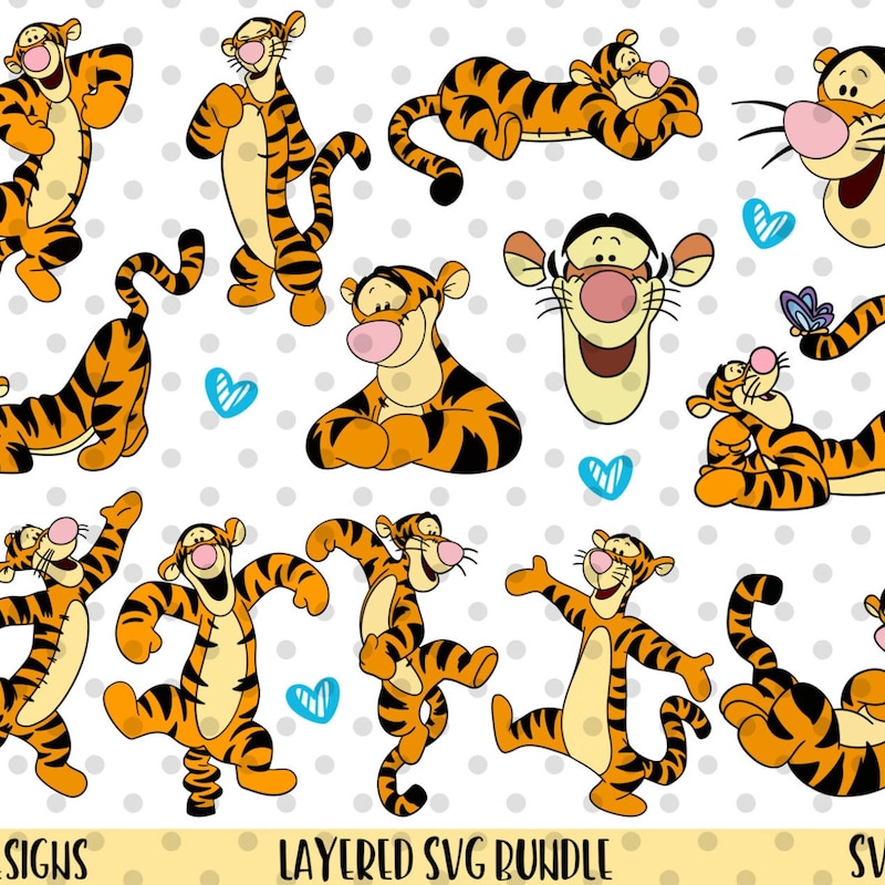 Tigger Svg - Etsy