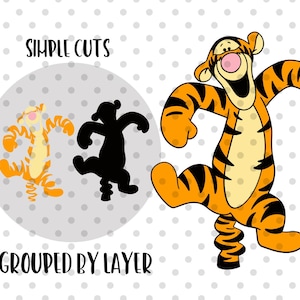 12pcs, LAYERED, Tigger SVG Bundle - Etsy