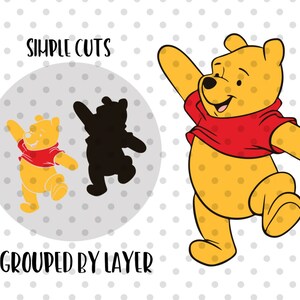 12pcs, LAYERED, Winnie Svg, Winnie Cricut File, Winnie Vector ...