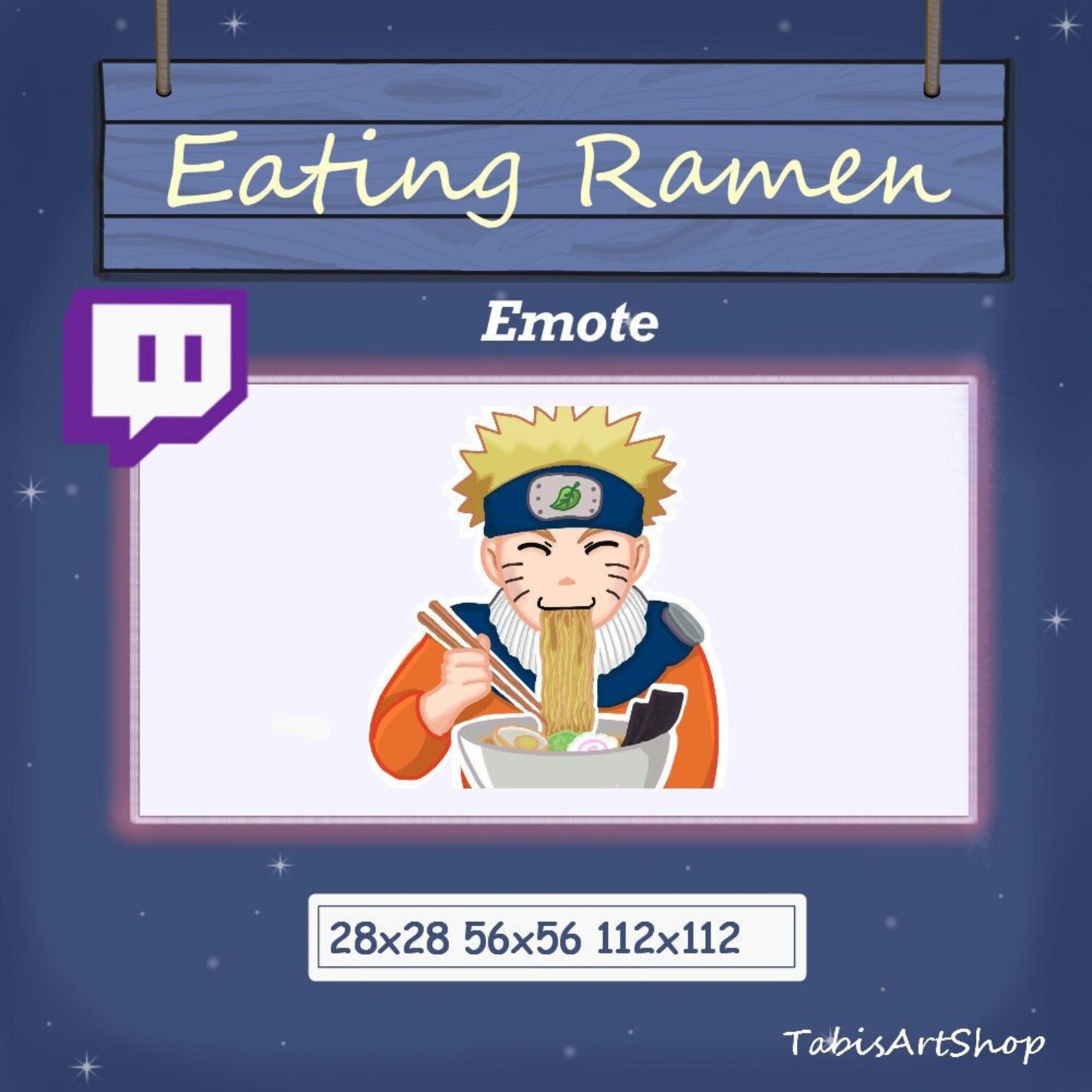 Twitch/discord Emote - Eating Ramen - Etsy Canada