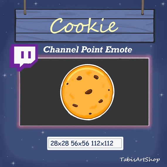 Twitch Channel Point Emote Cookie - Etsy