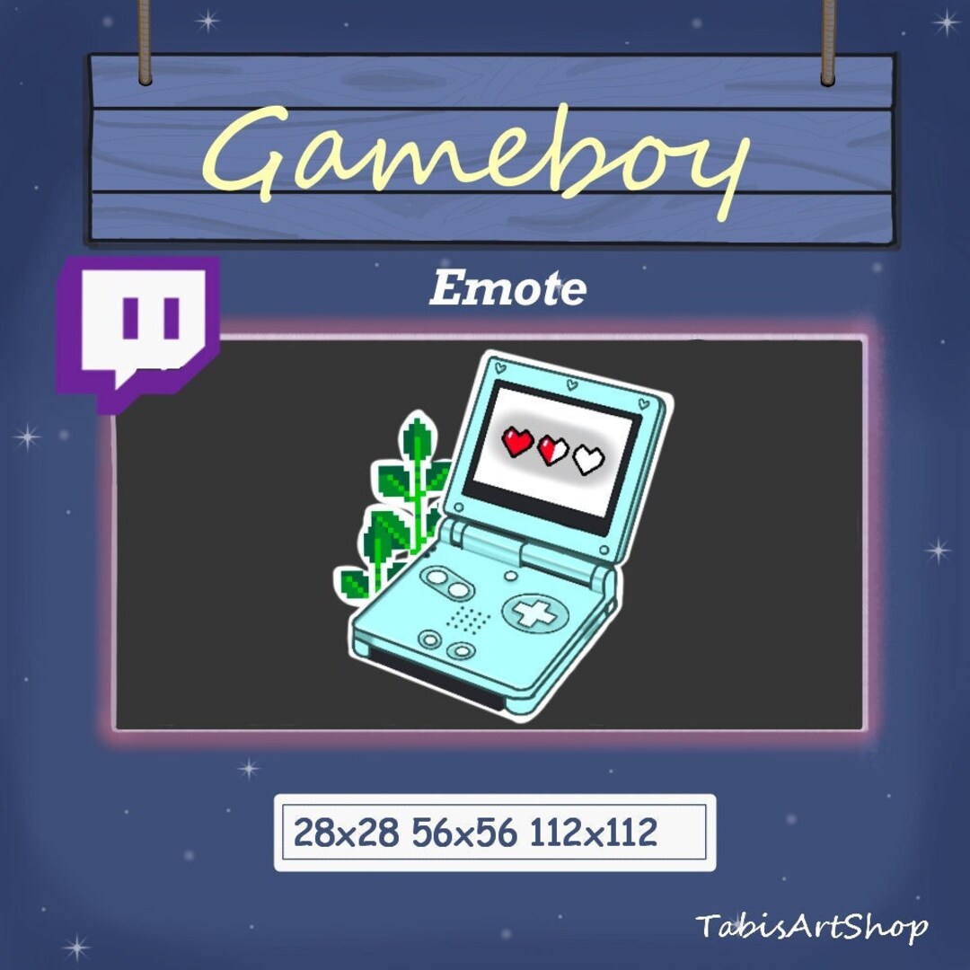 Twitch/discord Emote - Gameboy Advance - Etsy