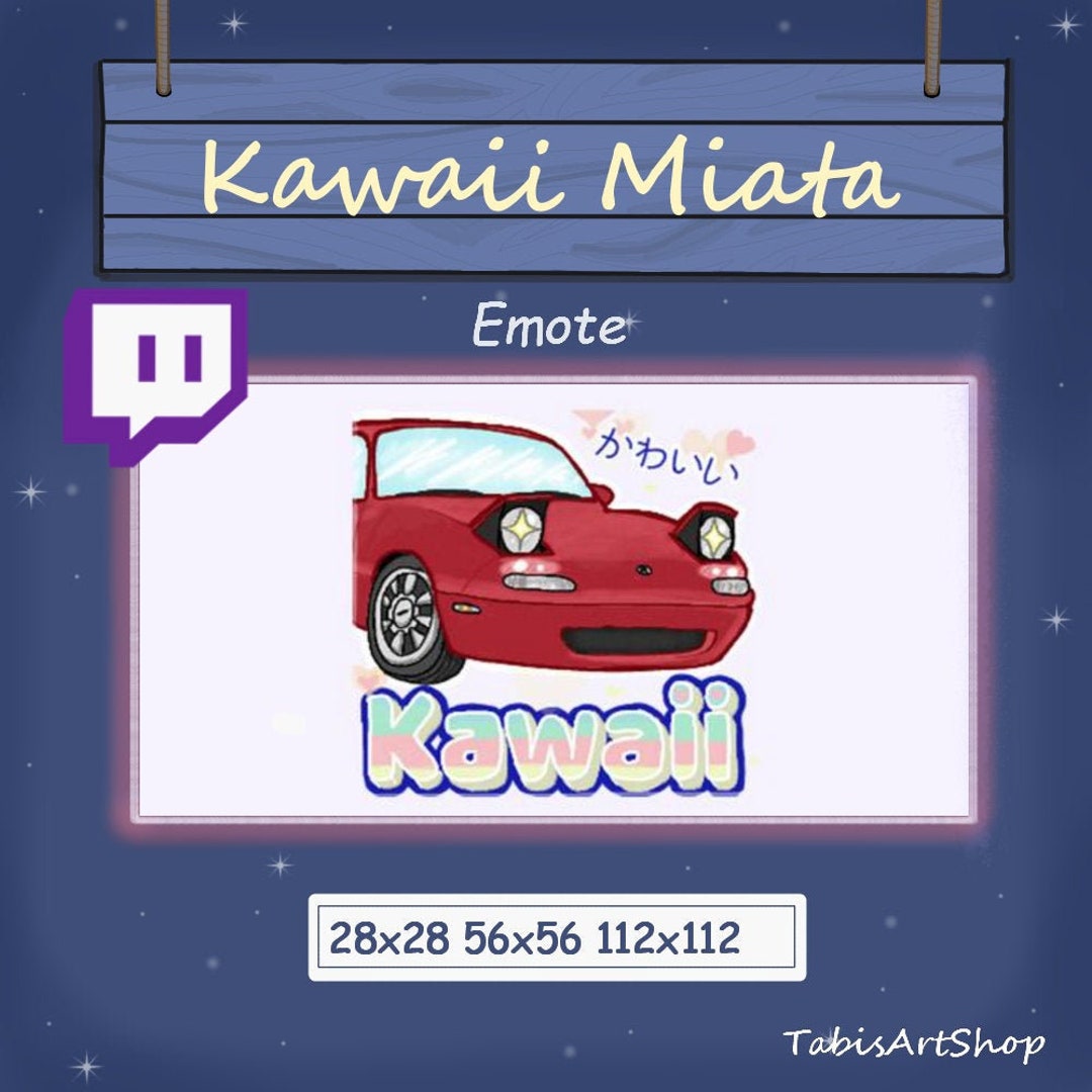 Twitch Emote - Kawaii Miata - Etsy Australia