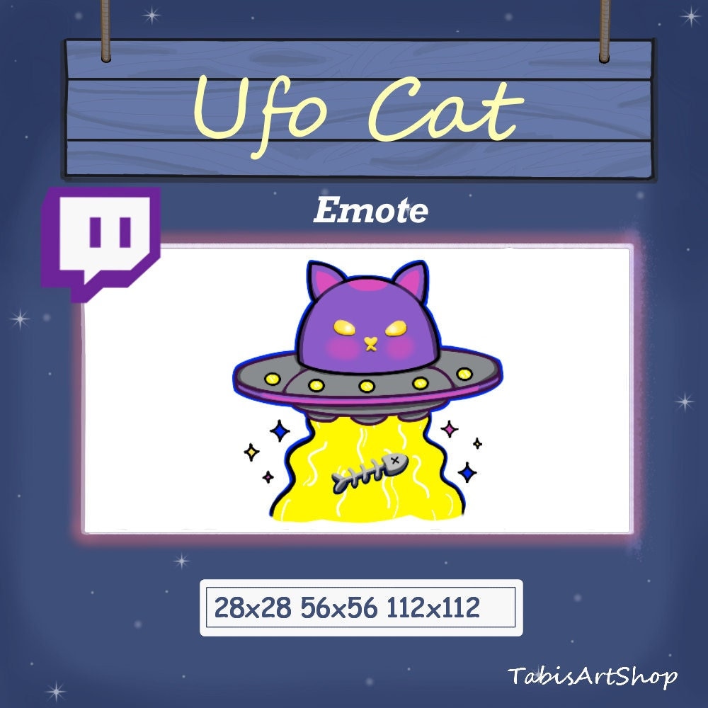 Twitch/discord Emote - Ufo Cat - Etsy