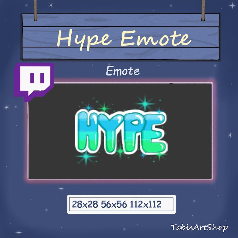 Twitch Emote HYPE | Etsy