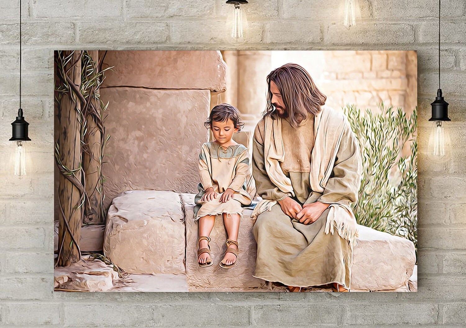 Jesus Poster / Jesus Canvas / Bible Verse Canvas Wall Art / - Etsy