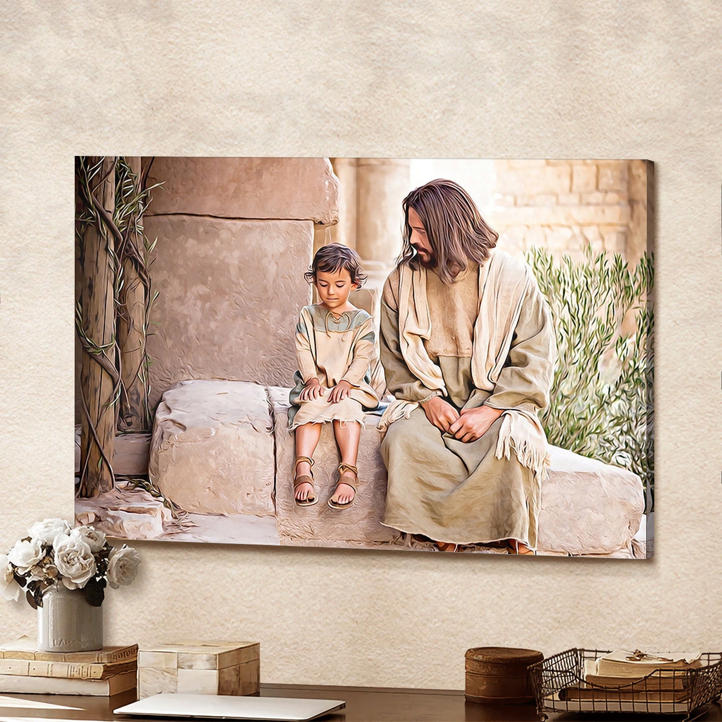 Jesus Poster / Jesus Canvas / Bible Verse Canvas Wall Art / - Etsy