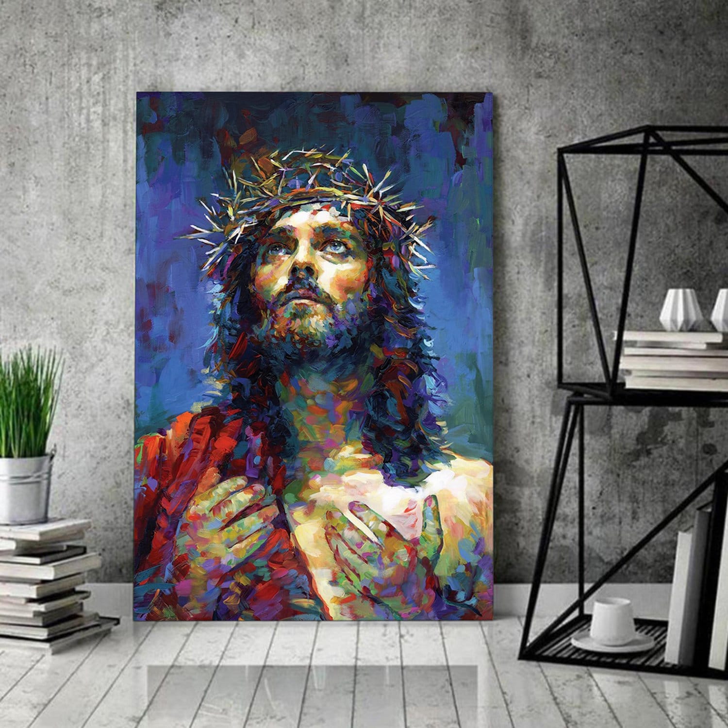 Lienzo de cartel de Jesucristo / Imágenes de Cristo / Arte de - Etsy México