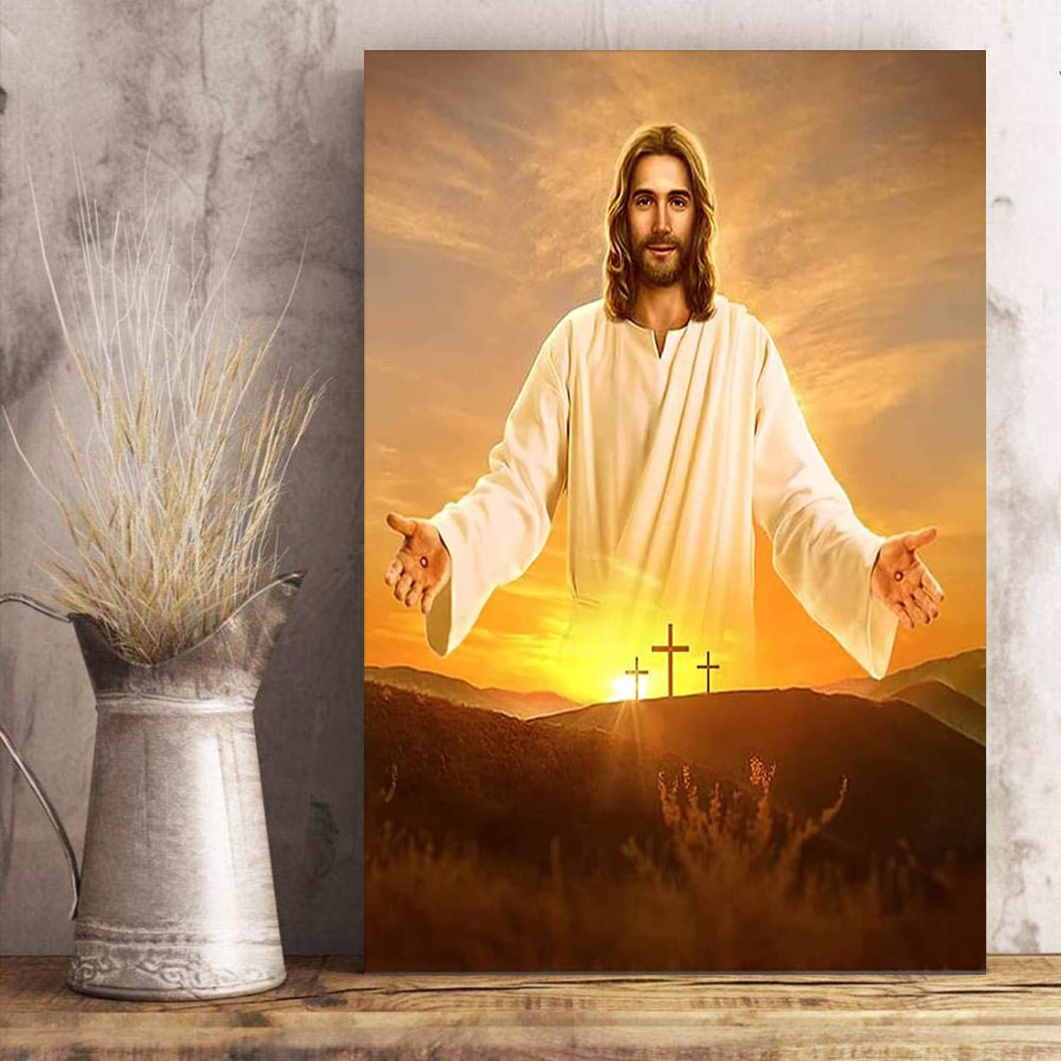 Jesus Christ Wall / Jesus Art Canvas / Christ Pictures / Jesus Wall Art ...